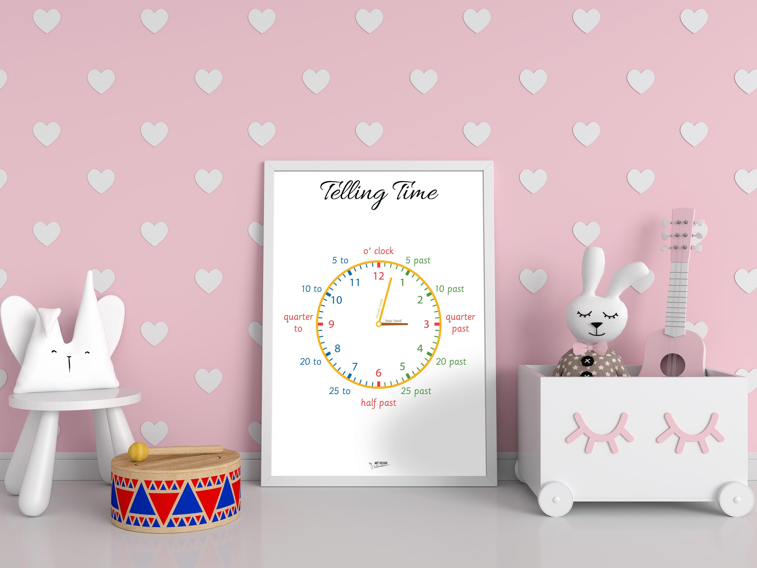 TELLING TIME 2 POSTERS Montessori Poster Montessori | Etsy