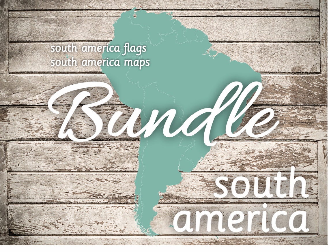 BUNDLE SOUTH AMERICA flags Maps 35 Montessori Cards - Etsy