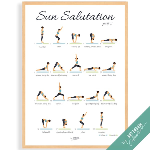 Sun Salutation Poster - Etsy