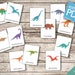 DINOSAURS 20 Editable Montessori Cards Flash Cards Nomenclature ...