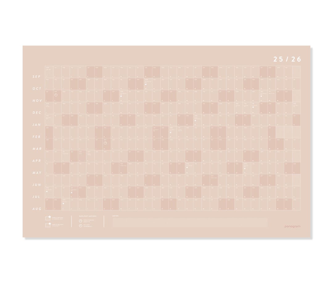 2025-2026 Large Academic Year Calendar | Full Year Calendar for ...