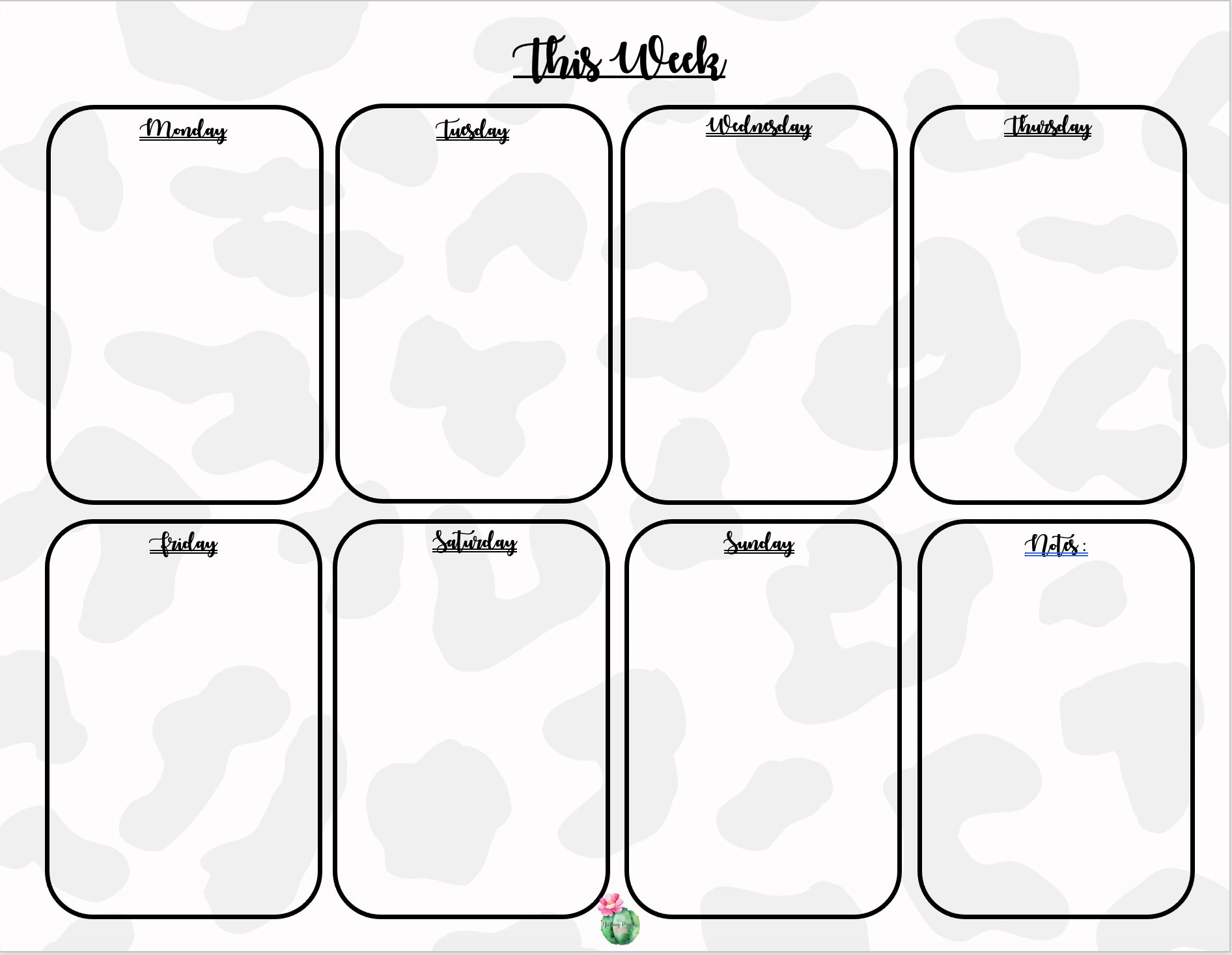 Buy Weekly Organizer or Calendar Online in India - Etsy