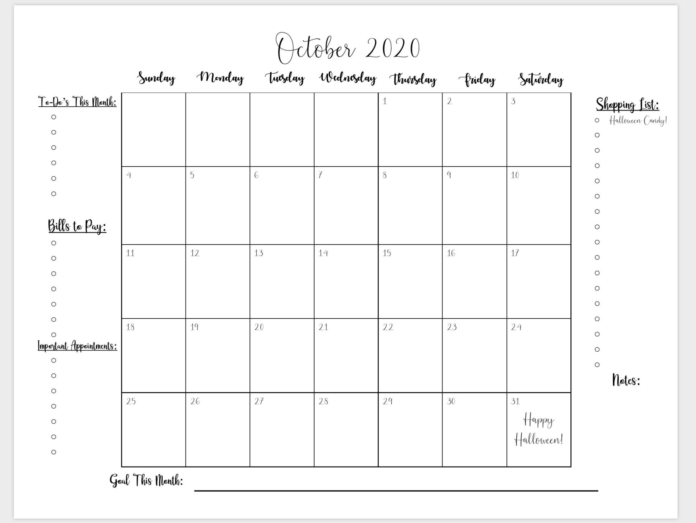 Monthly Organizer - Etsy