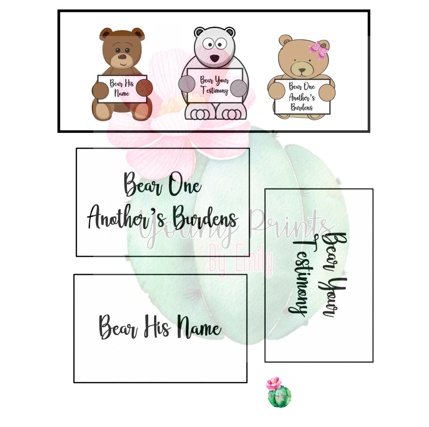 LDS Baptism Bears Talk - Etsy