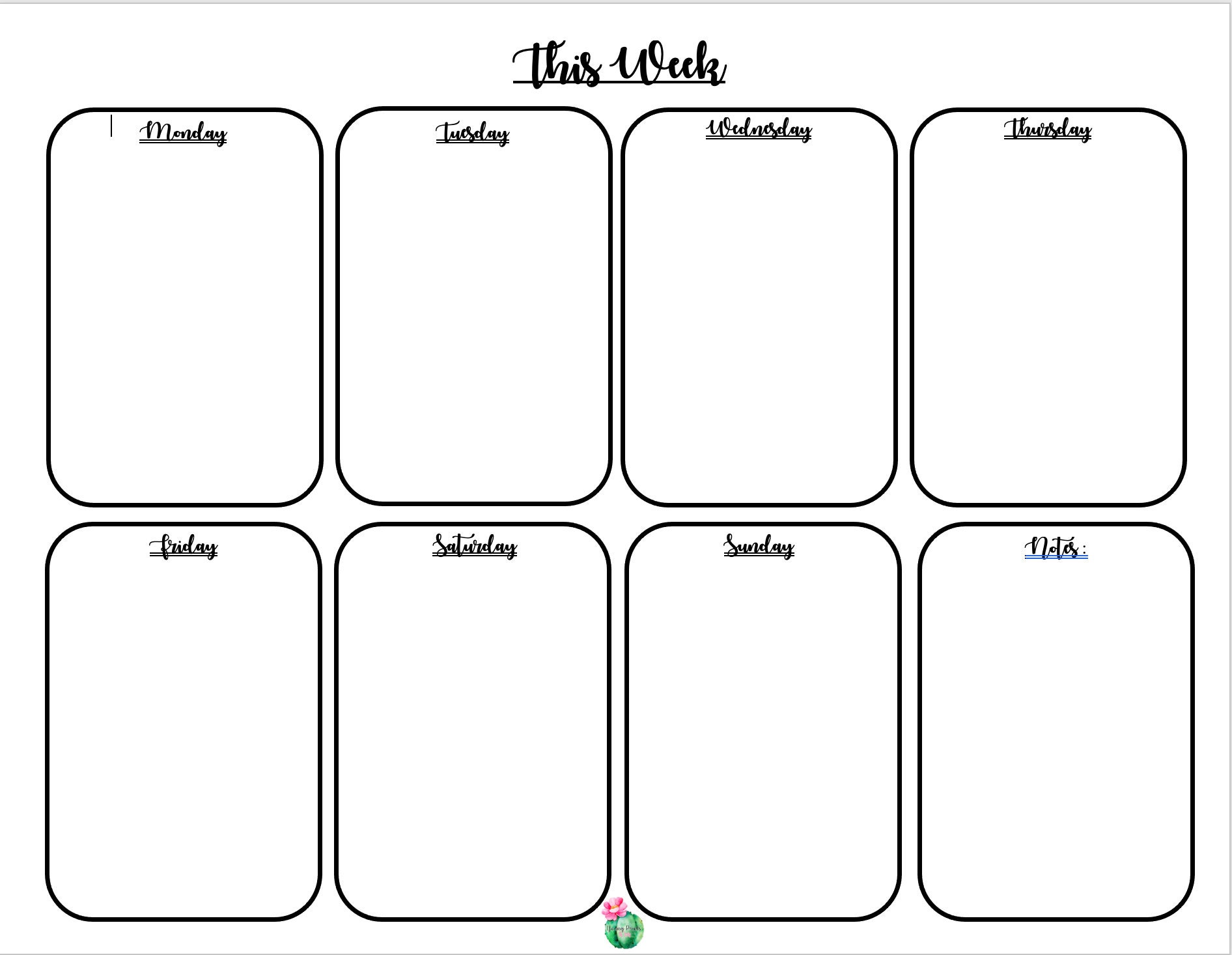 Buy Weekly Organizer or Calendar Online in India - Etsy