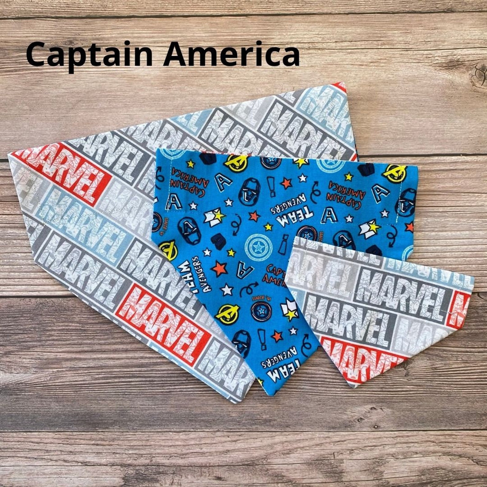 Super Hero Bandana/ Dog Bandana/ Cat Bandana/ Captain America/ Ready to ...