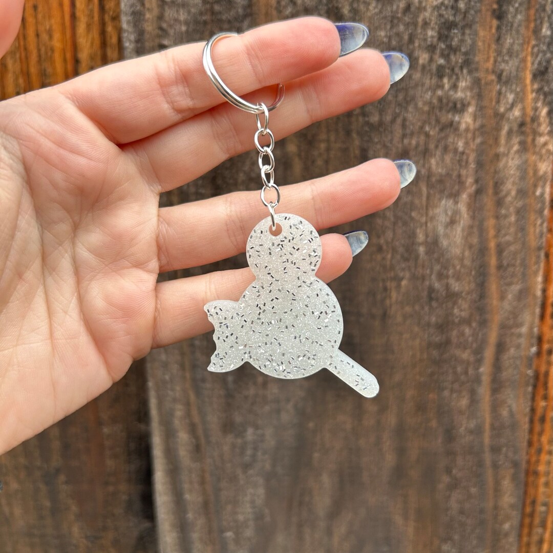 Mickey Snack Keychain/ Ready to Ship/ Glitter/ Resin - Etsy