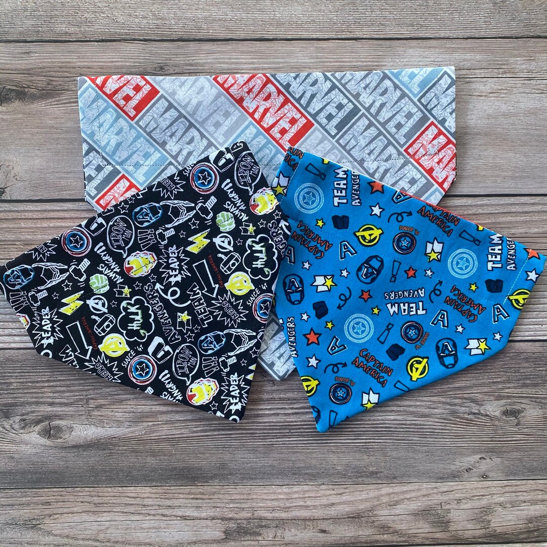 Super Hero Bandana/ Dog Bandana/ Cat Bandana/ Captain America/ Ready to ...