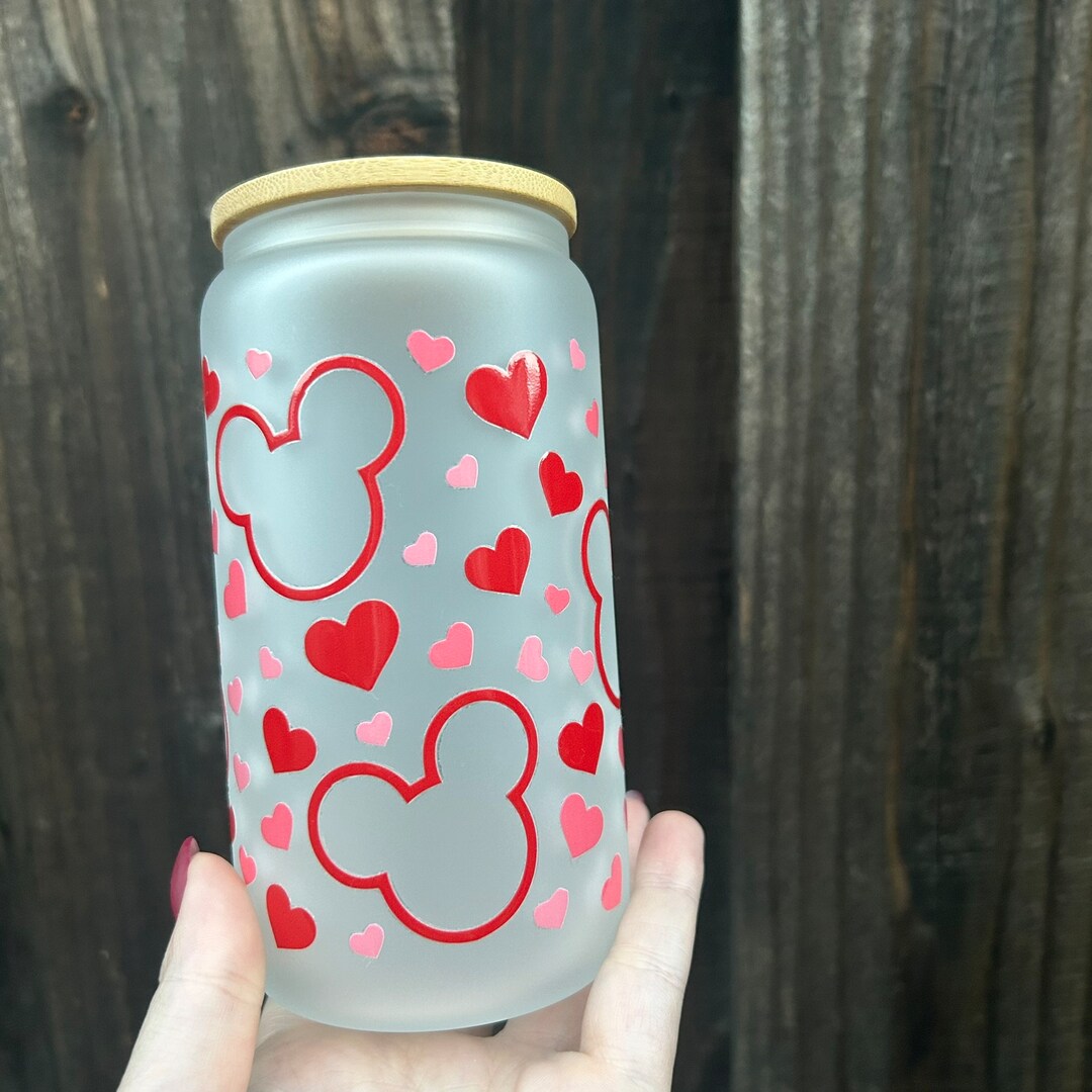 Valentines Mouse/ Pink/ Red/ Hearts/ Libby Can/ Ready to Ship/ Vinyl - Etsy