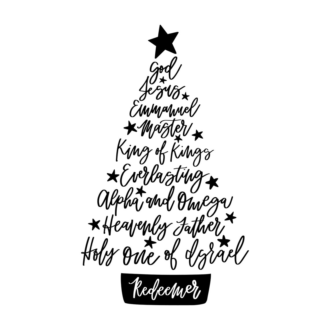 Names Of Jesus Christmas Tree SVG PNG Cute Modern Hand Etsy names-of-jesus-christmas-tree-svg-png-cute-modern-hand-etsy