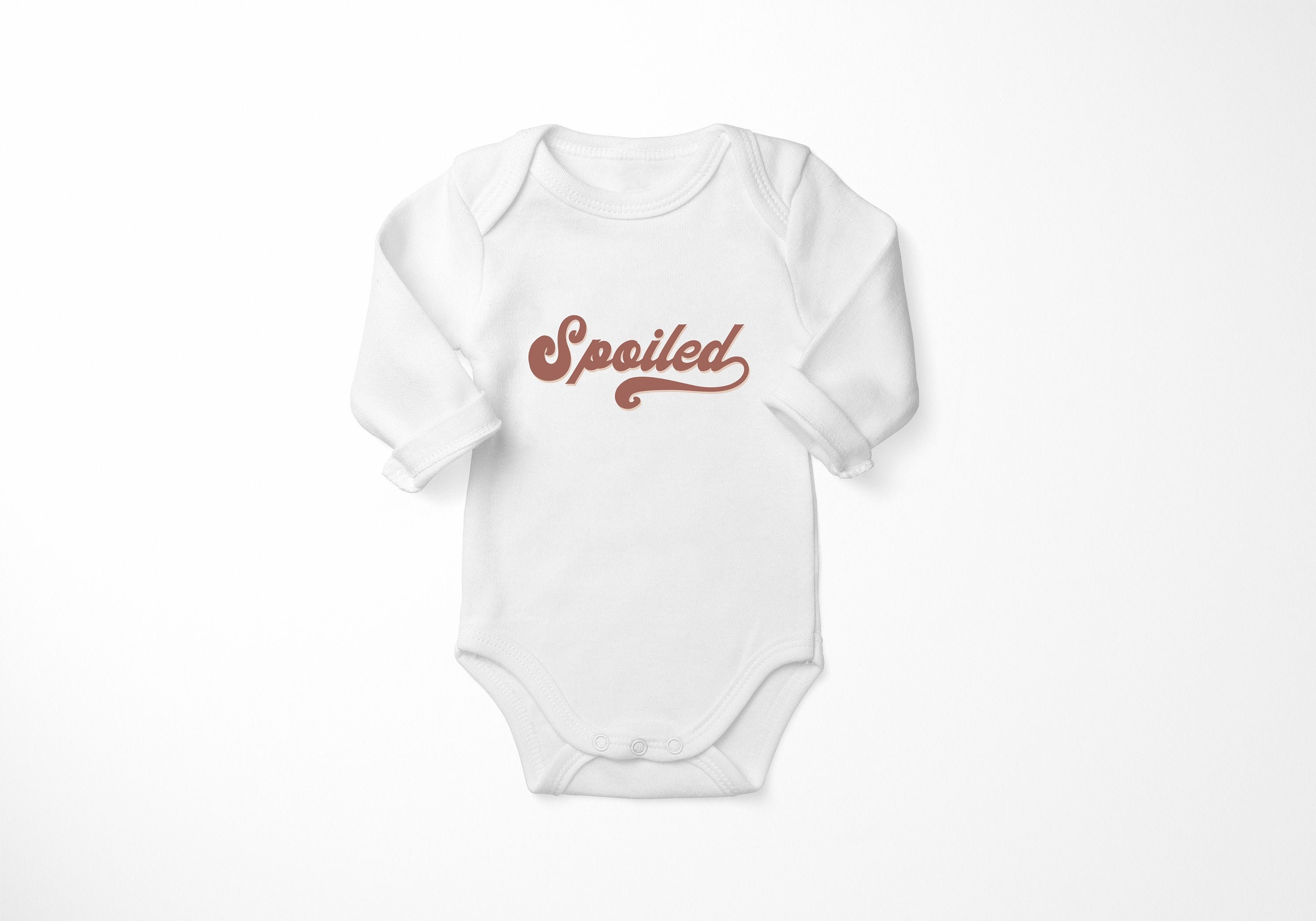 Spoiled SVG Cute Retro Font Design Everyday Wear Digital - Etsy