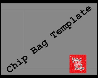 Chip Bag Template SVG - Etsy