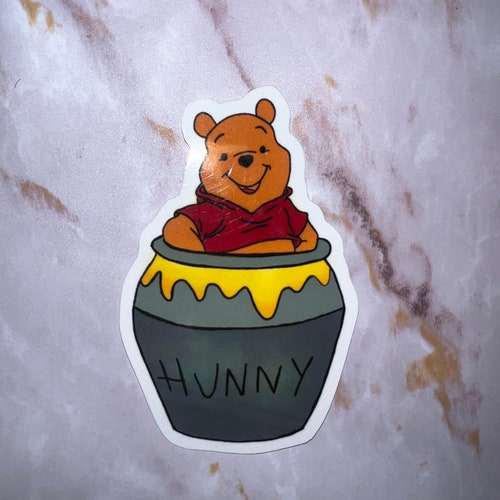 Winnie the Pooh Sticker Pooh Bear Sticker Disney Sticker - Etsy