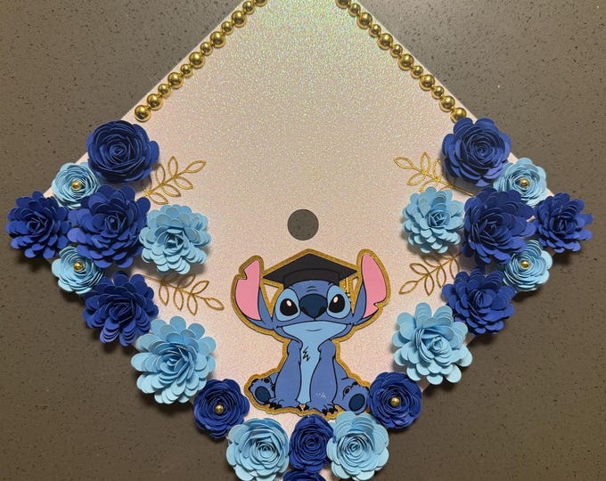Stitch Graduation Cap Topper, Stitch Birrete De Graduación, Class of ...