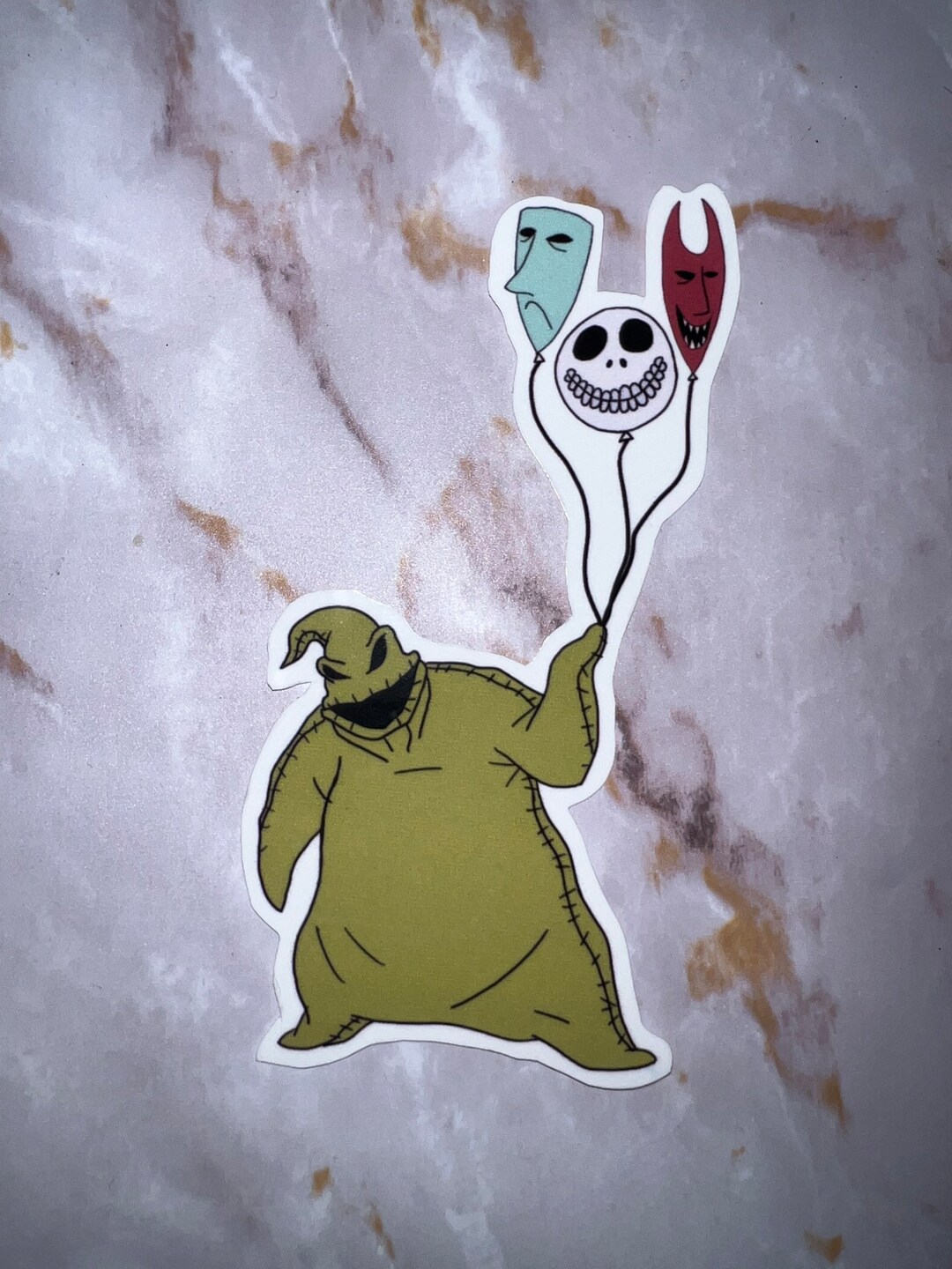 Oogie Boogie Sticker - Etsy Israel