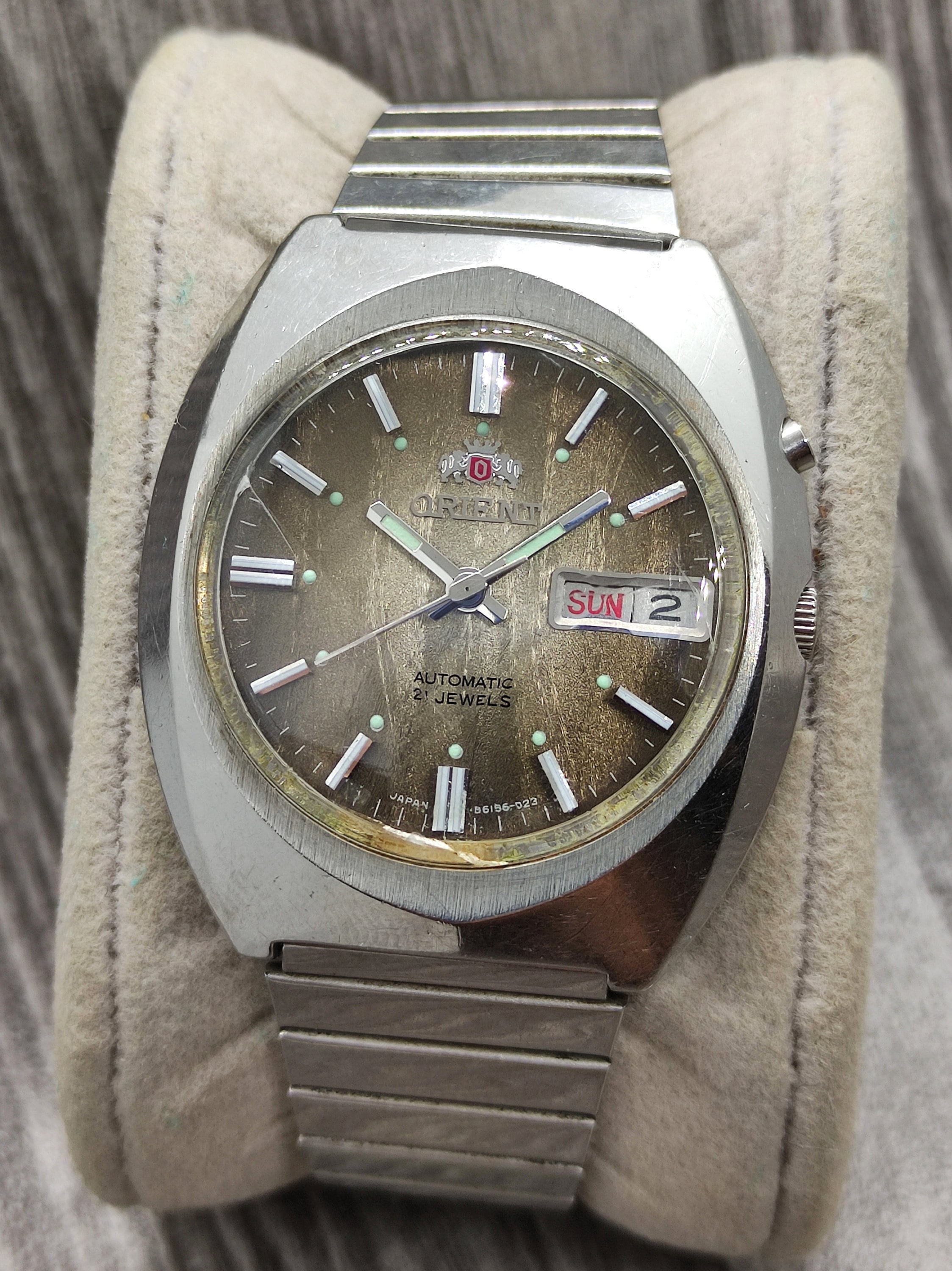 Orient 21 Jewels Self -Winding Automatic Movement ,Water Resistant ...