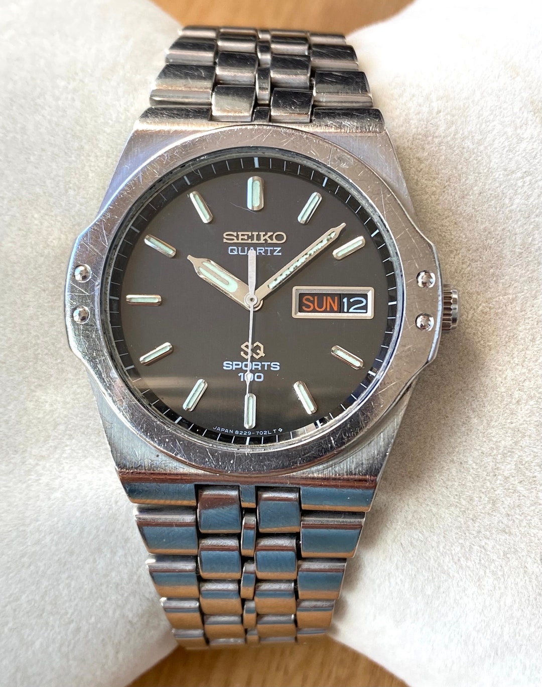 Seiko SQ Watch Sport 100 Quartz Seiko 8229-701A Vintage Watch - Etsy