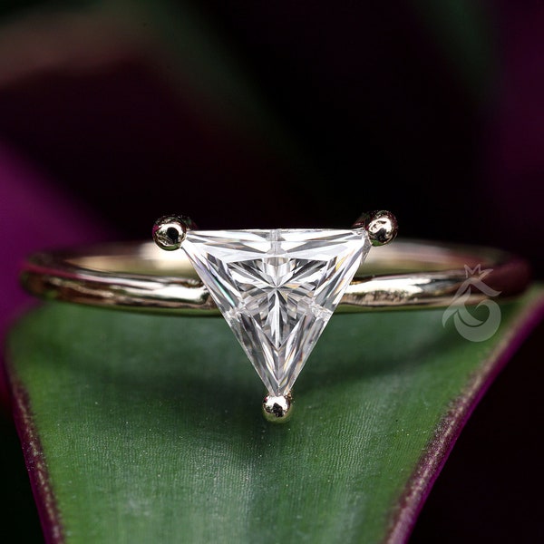 Triangle Cut Ring - Etsy
