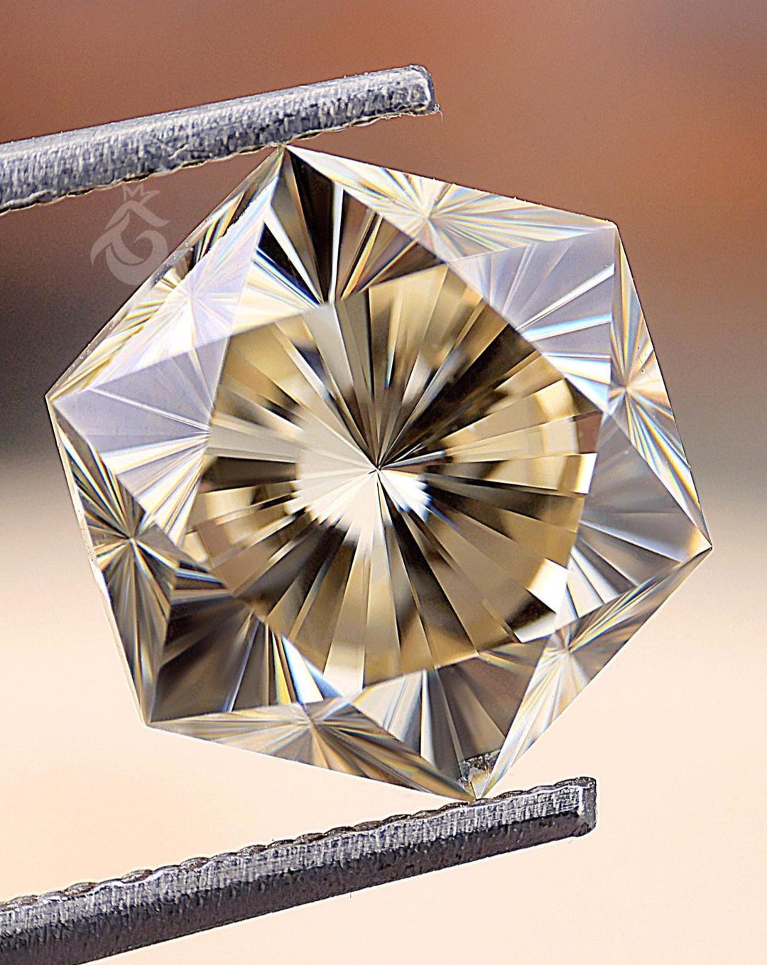 Best Handmade Fantasy Cut 2.5ct Champagne Color Hexagon Shape Loose ...