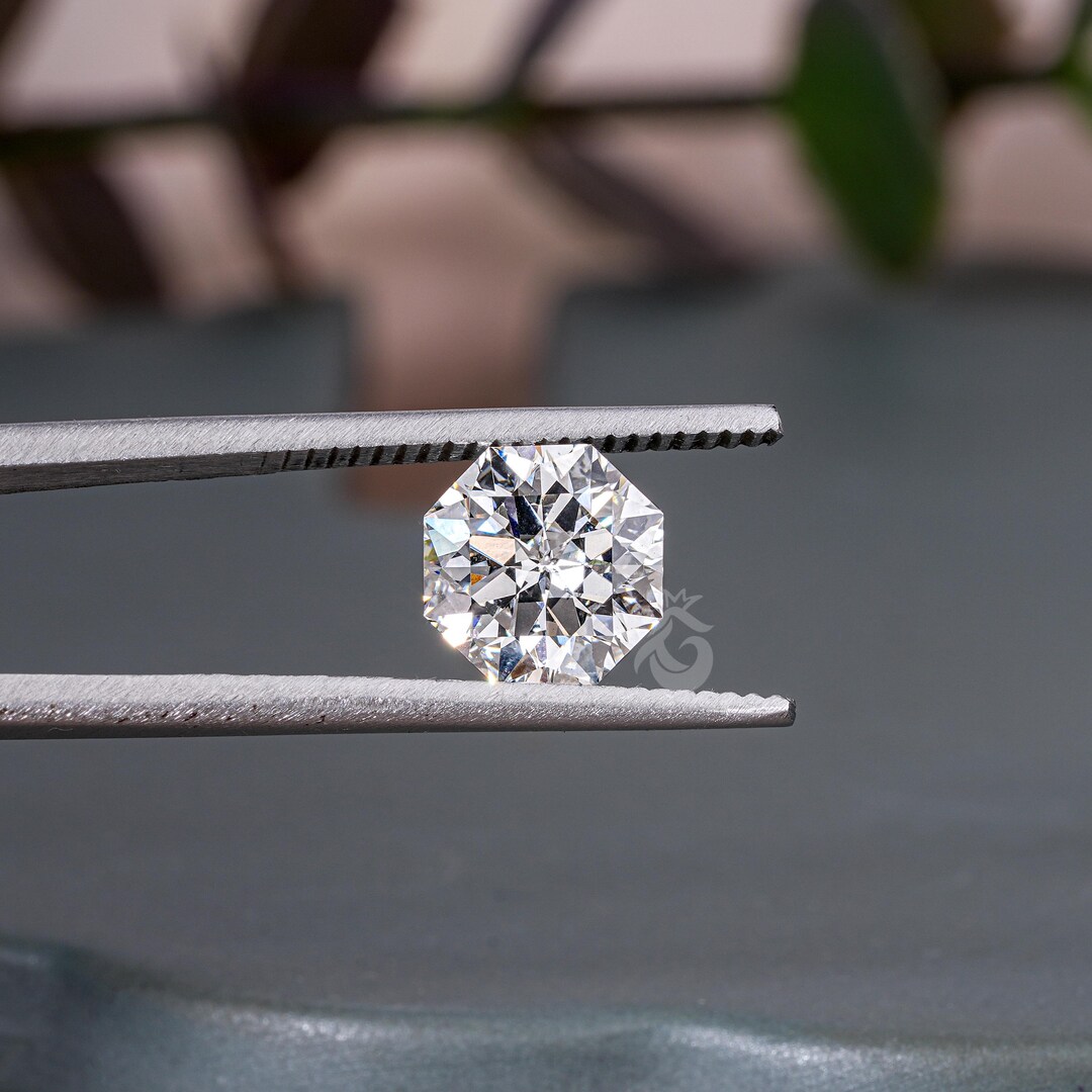 Octagon Cut Diamond for Custom Jewelry,2.04 CT IGI Certified Lab Grown ...