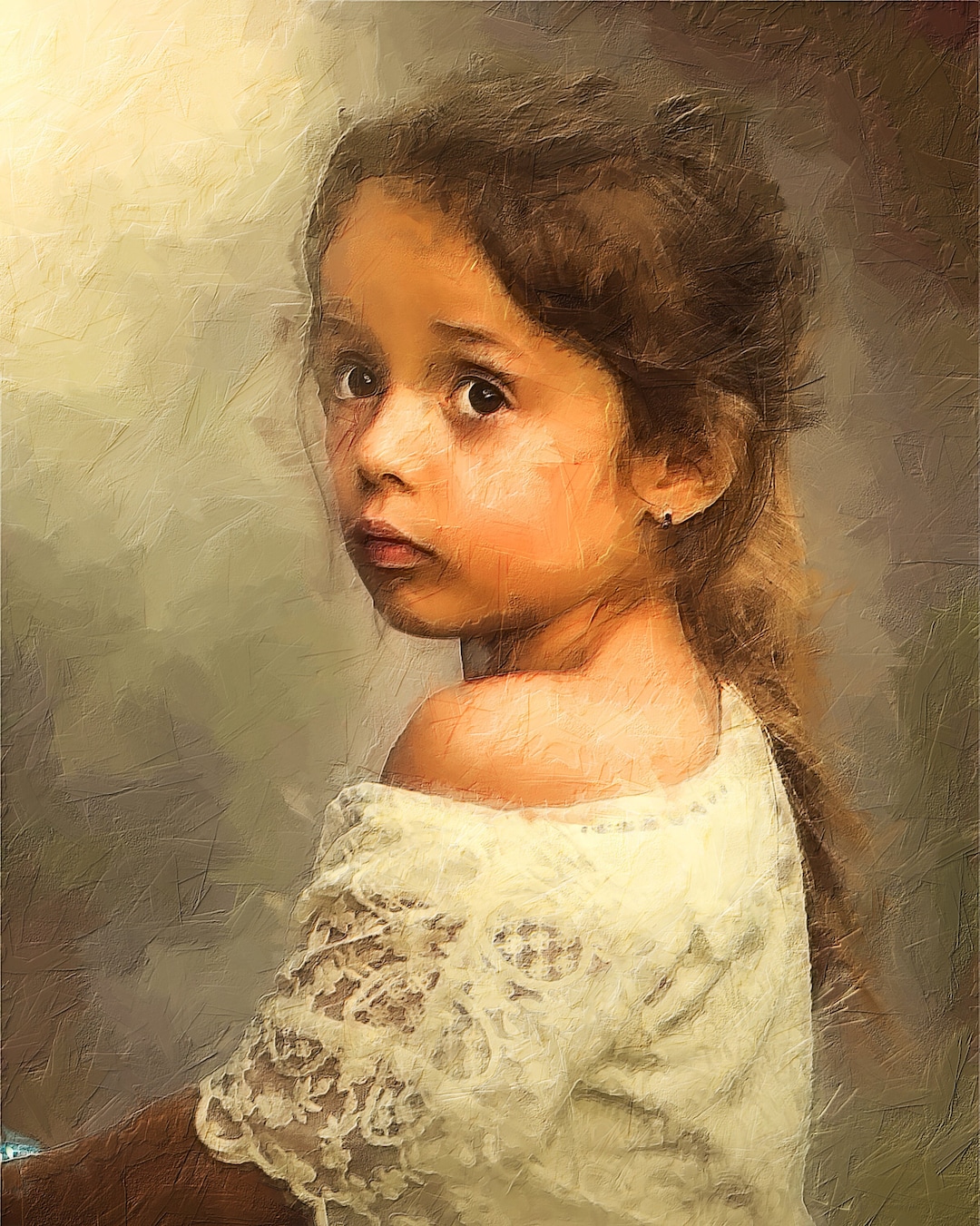 Custom Portrait Painting From Your Photo,personalized Family Painting ...
