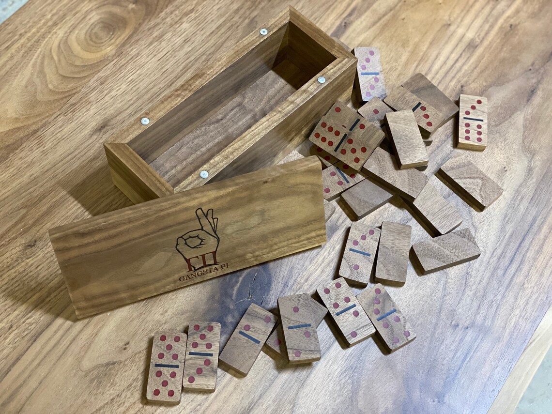 Custom Wooden Domino Set - Etsy
