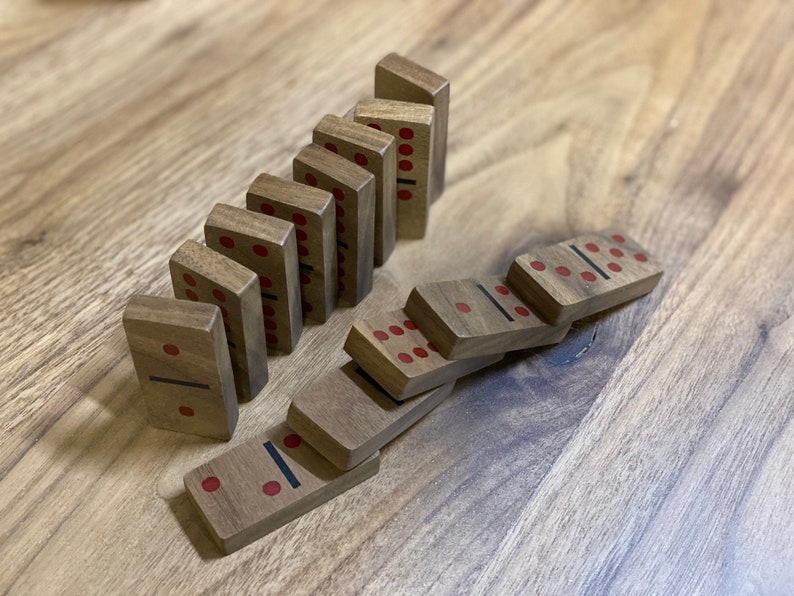 Custom Wooden Domino Set - Etsy