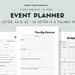 Event Planning Workbook Printable Event Planner Printable - Etsy