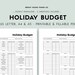 Printable Holiday Budget Planner, Christmas Budget Tracker Printable ...
