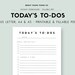 Printable to Do List, to Do List PDF, Digital to Do List, Fillable PDF, Minimalist to Do List ...