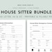 House Sitter Guide Printable Bundle, House Sitter Instructions, House ...