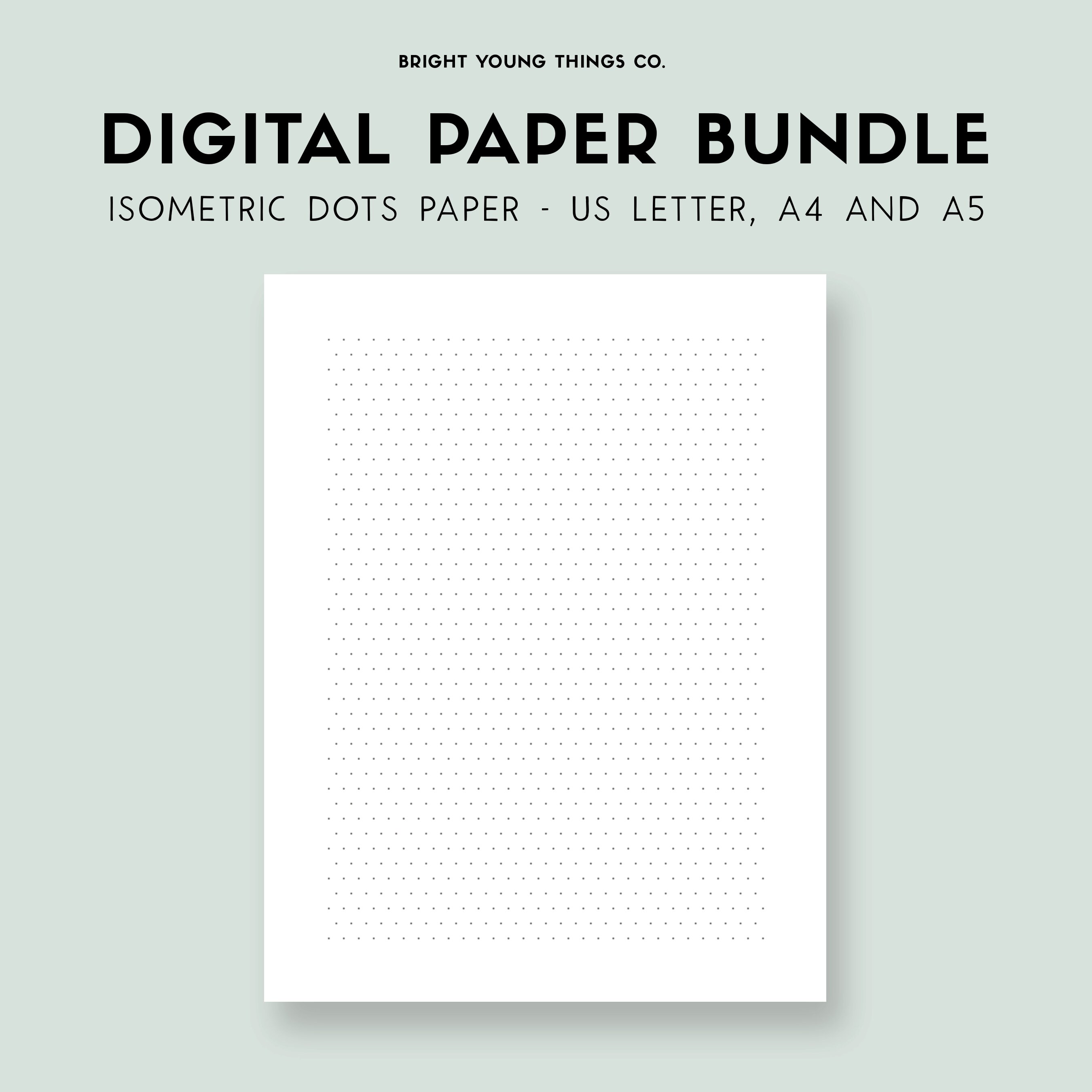 Digital Paper Bundle, Printable Lined Paper, Printable Graph Paper ...