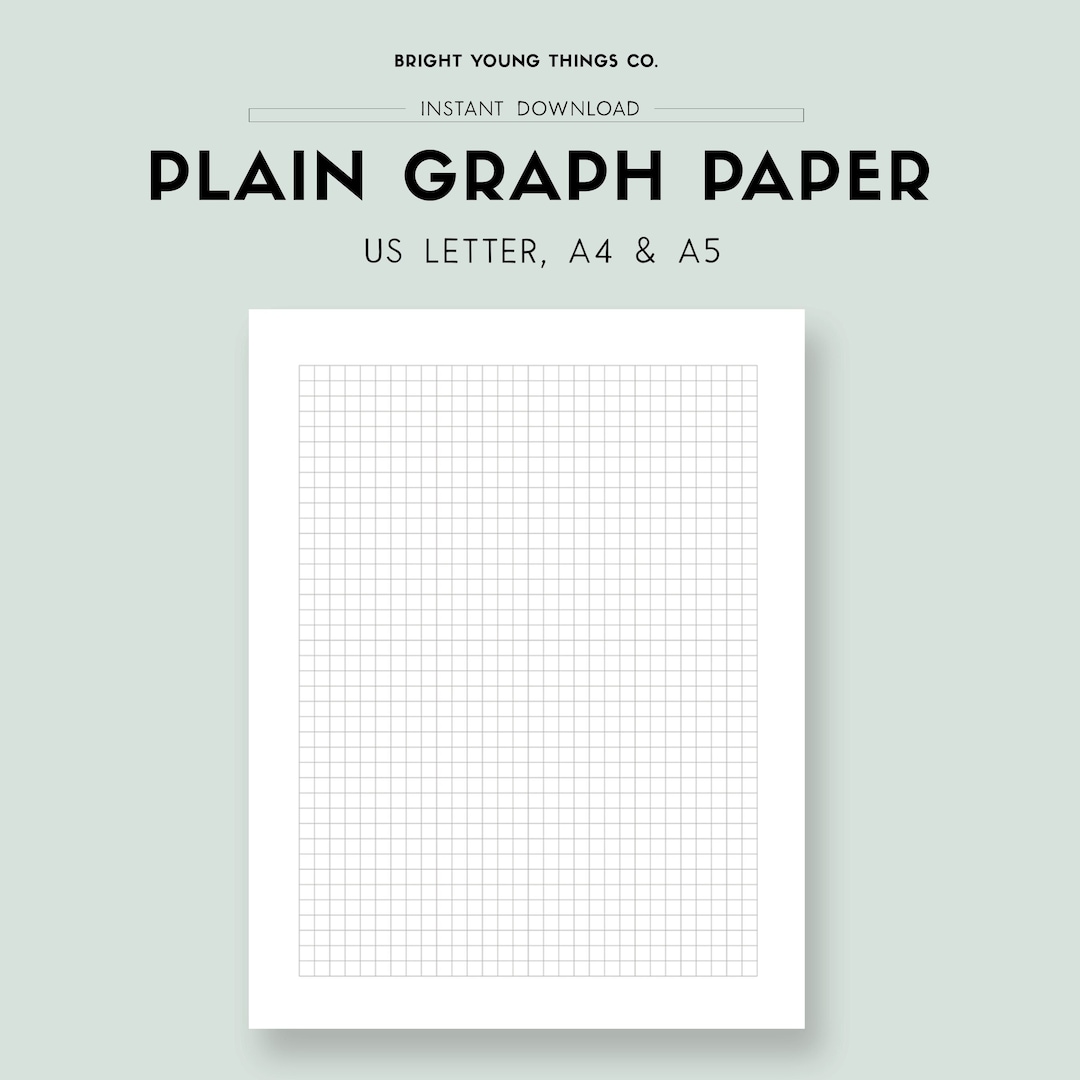 Downloadable Graph Paper, Digital Paper Printable, PDF Download ...