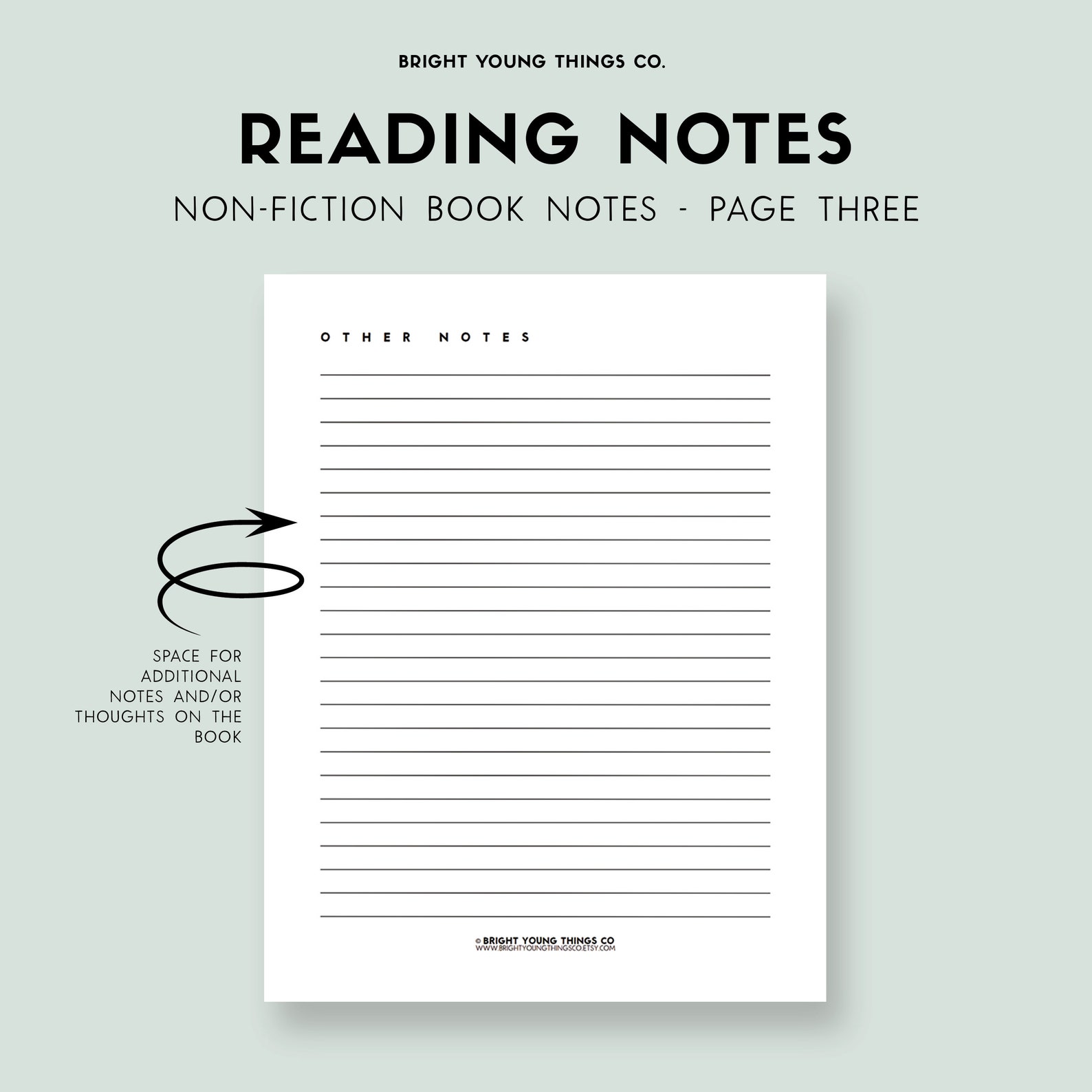 Reading Notes Template, Book Notes Printable, Reading Log Printable ...