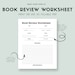 Book Review Printable, Book Review Worksheet, Printable PDF Book Review ...