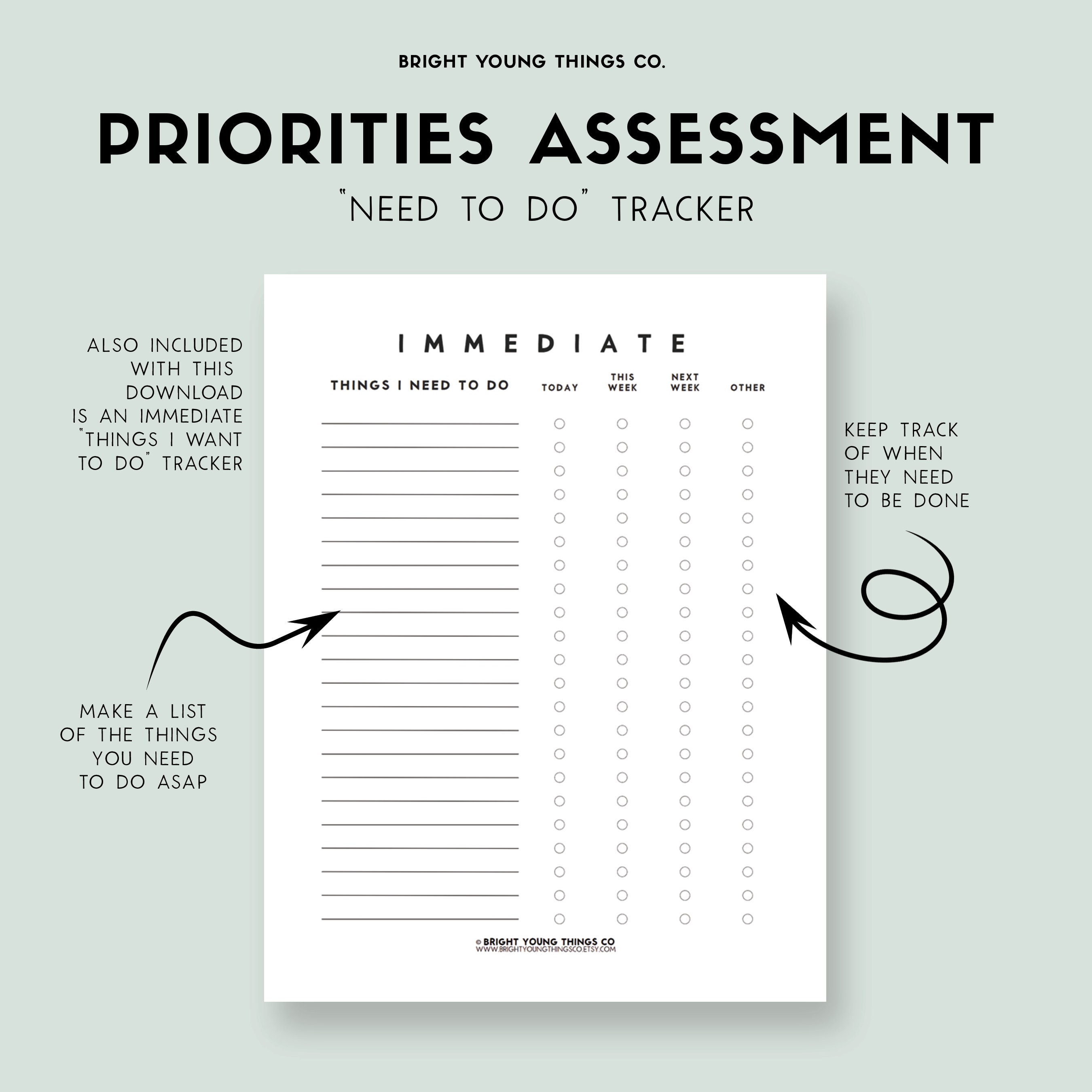 Priority Planner, Productivity Planner, Work From Home, A5 Planner ...