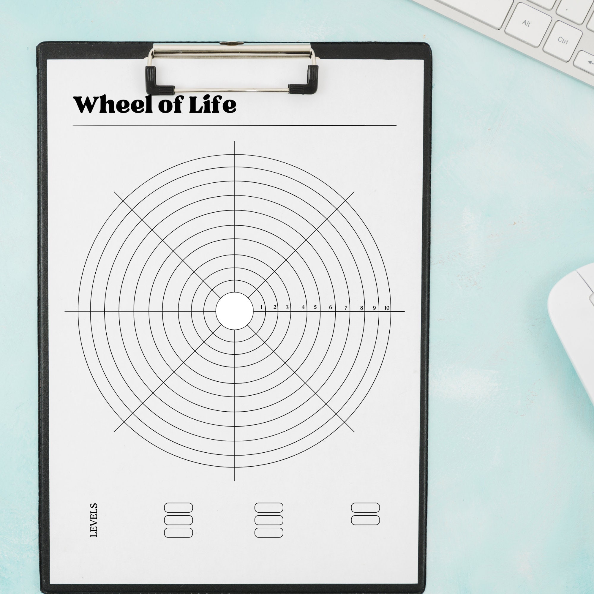 Wheel of Life Printable Worksheet, Wheel of Life PDF Printable, Self ...