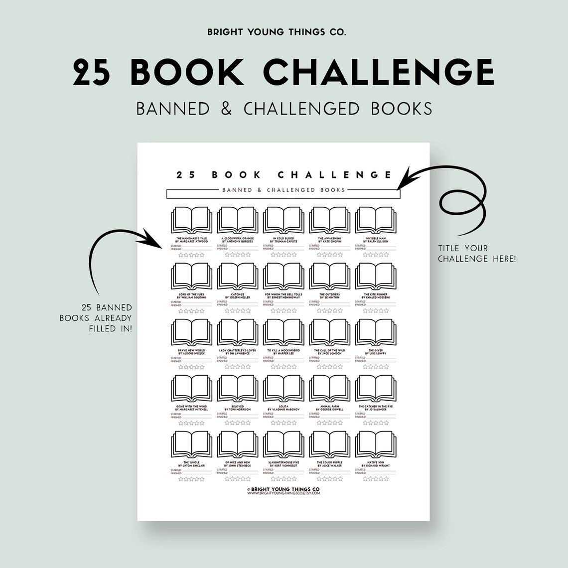 Reading Challenge, Banned Books Reading Challenge, PDF Reading ...