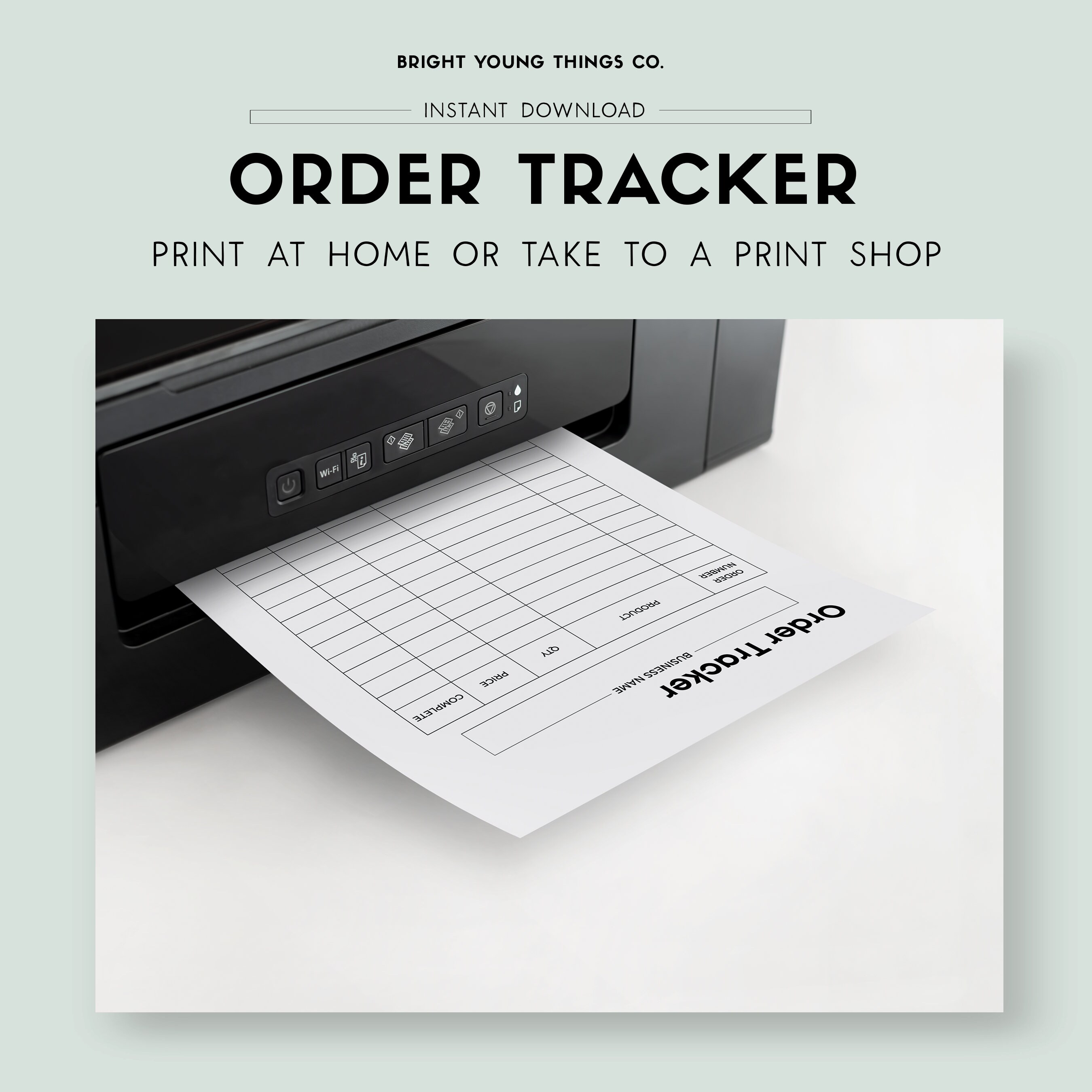 Order Tracker Printable PDF, Order Tracking, Small Business Planner ...
