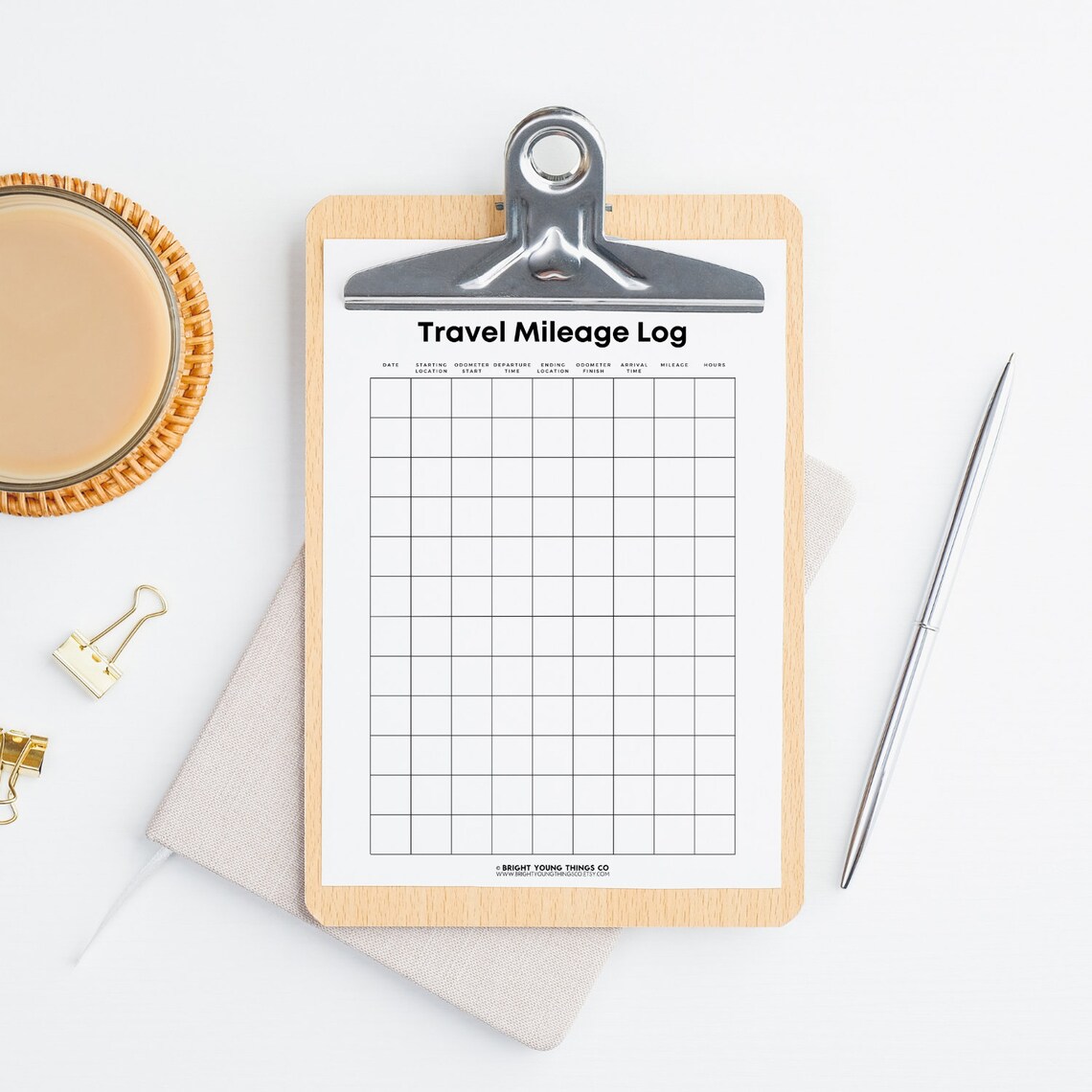 Printable Mileage Log, Mileage Tracker, Printable Mileage Log, Road ...
