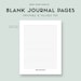 Blank Journal Page Printable, Journal Page Printable, Lined Sheets ...