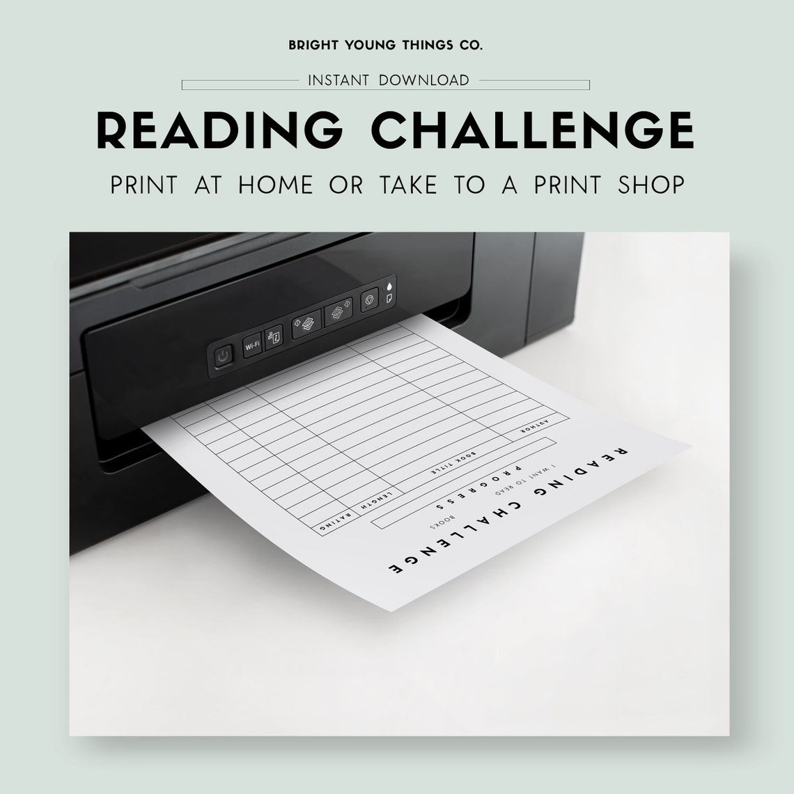 Reading Challenge Tracker Book Challenge Printable Book - Etsy