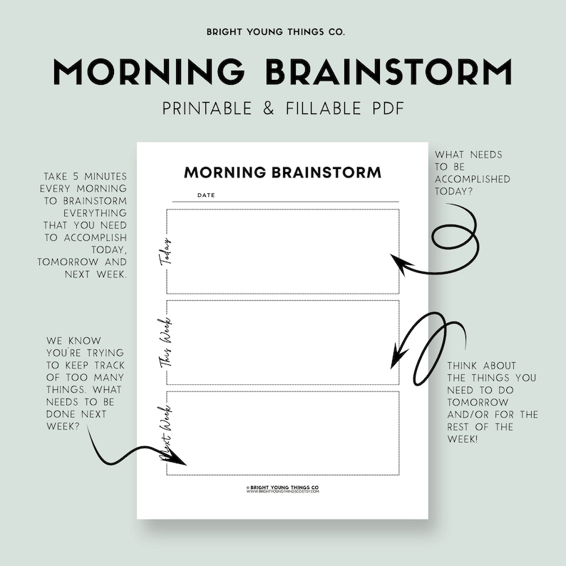 Productivity Worksheet Printable, Dump the Distractions Worksheet ...