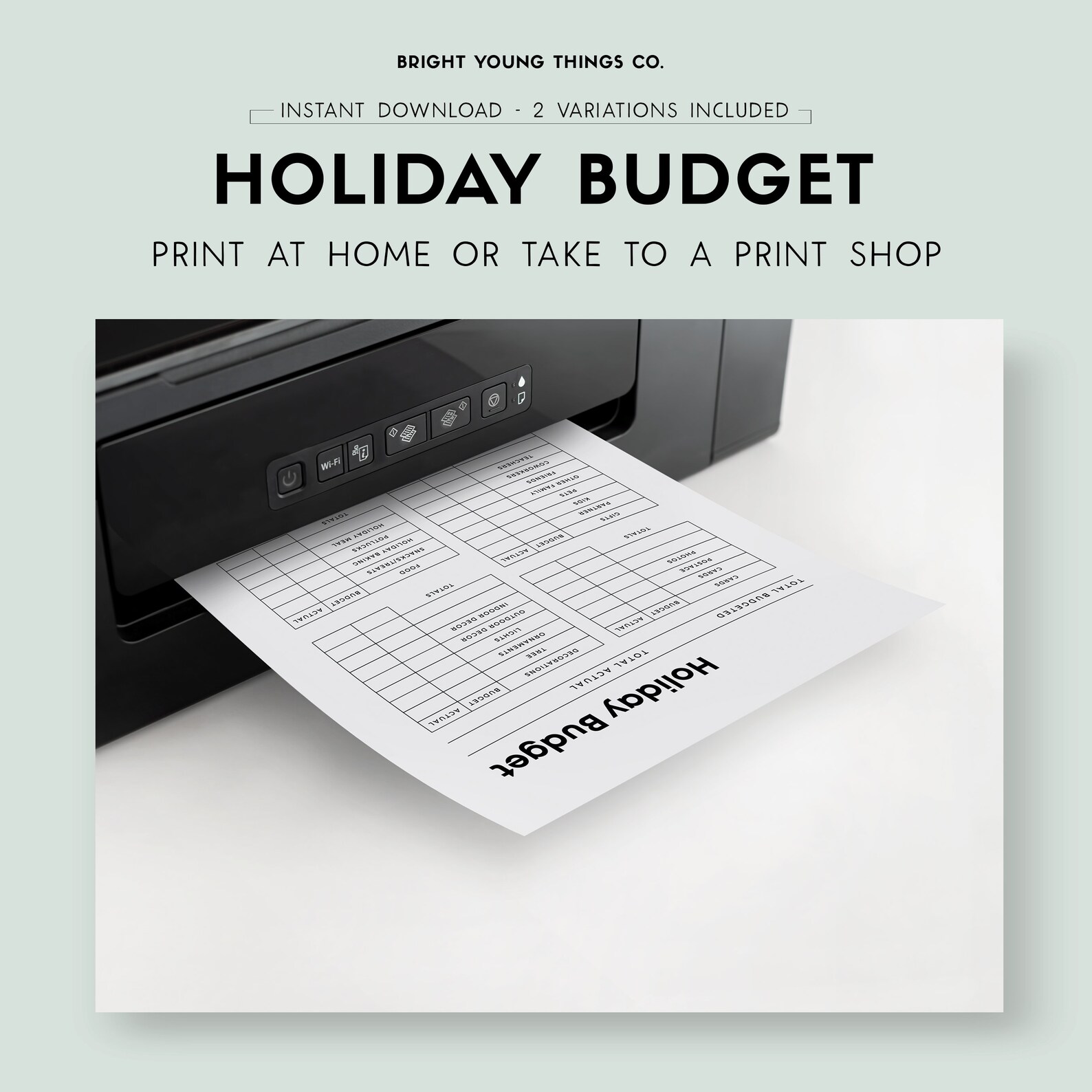 Printable Holiday Budget Planner, Christmas Budget Tracker Printable ...