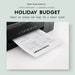 Printable Holiday Budget Planner, Christmas Budget Tracker Printable ...