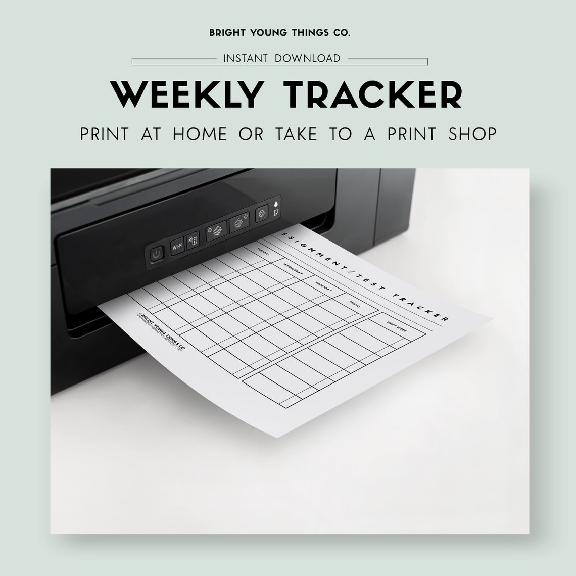 Test and Assignment Weekly Plan, Assignment Tracker Printable ...