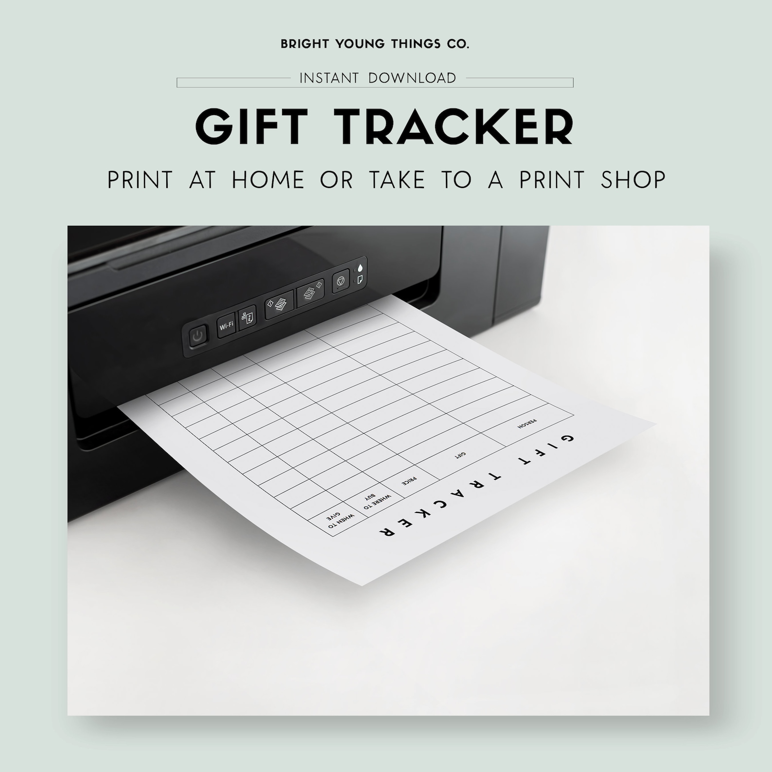 Gift Tracker Printable, Gift Tracker PDF, Printable Gift Tracker PDF ...