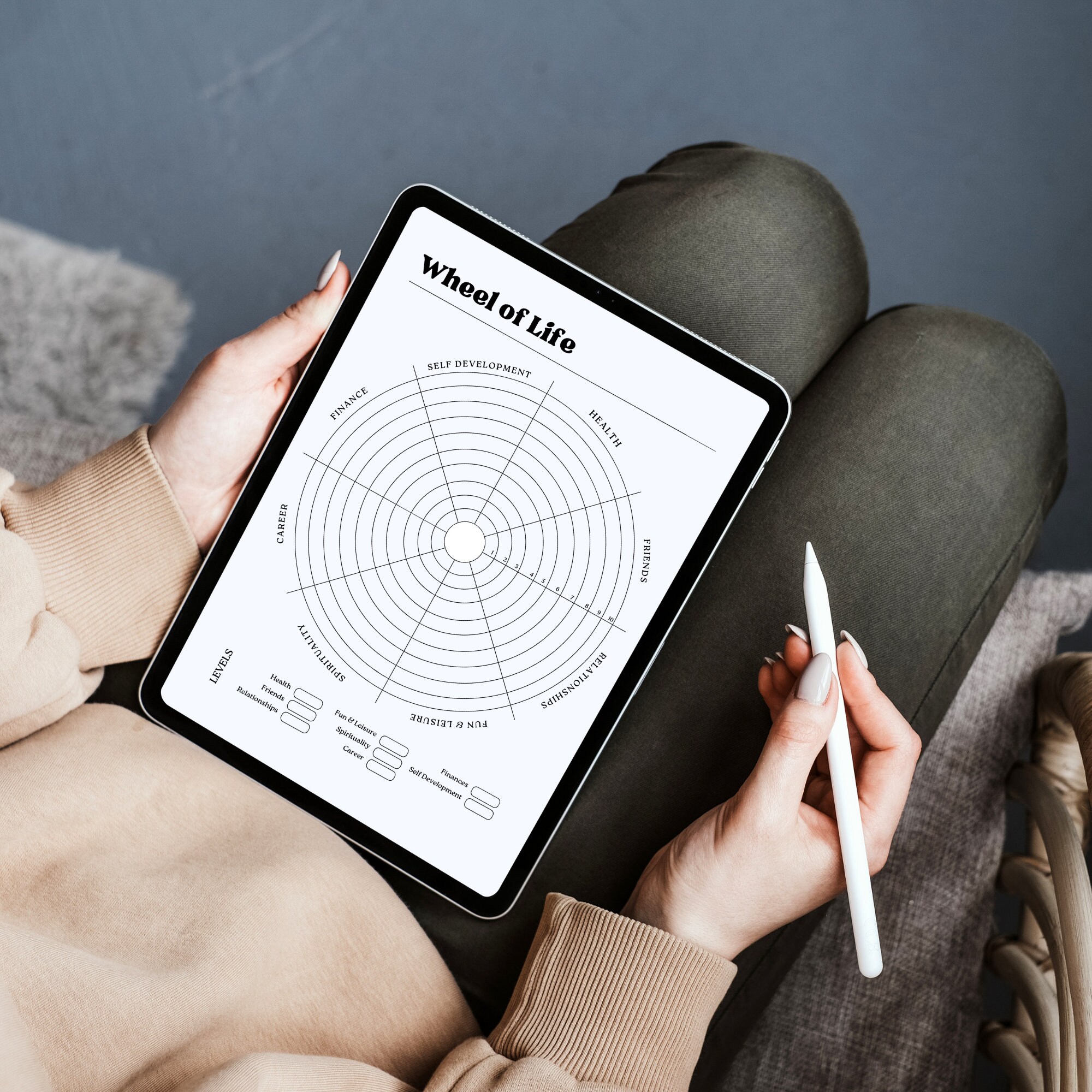 Wheel of Life Printable Worksheet, Wheel of Life PDF Printable, Self ...