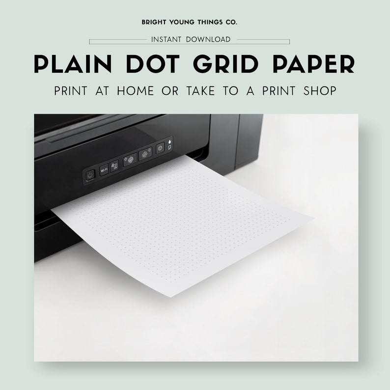 Downloadable Dot Grid Paper, Digital Paper Printable, PDF Download ...