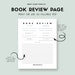 Book Review Worksheet, Book Review Printable, Printable PDF Book Review ...